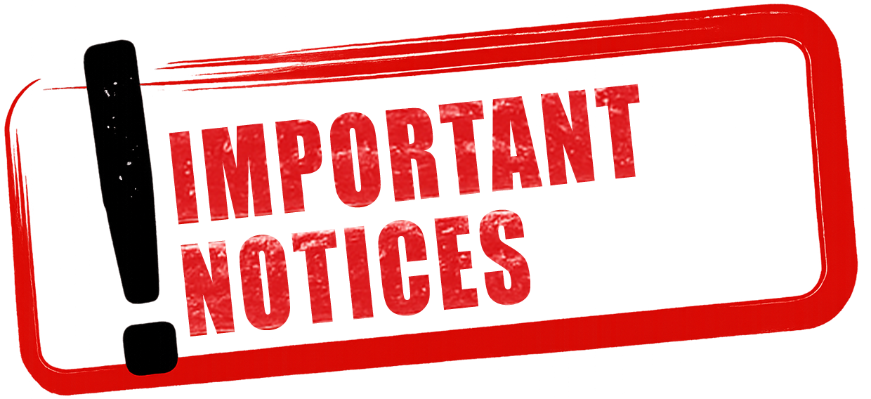 Important Notices |Opm01.com